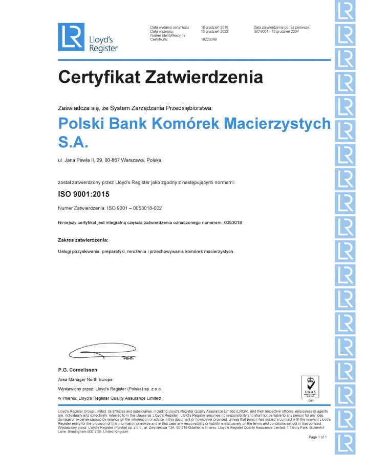 Certificates and accreditation - FamiCord Group